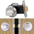 Bathroom Indicator Bolt Privacy Wc Toilet Door Lock Satin Stainless Steel - Walmart.com