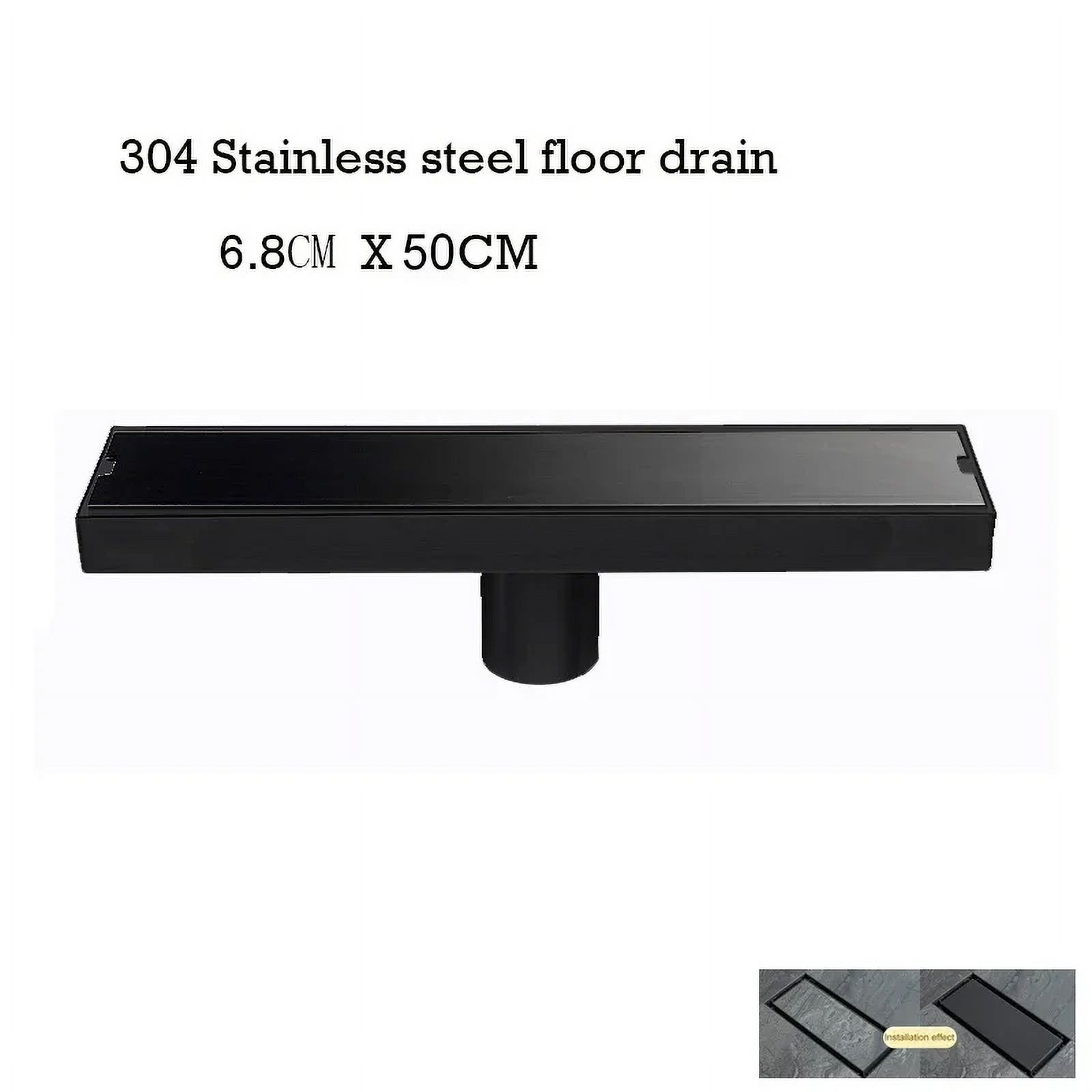 Bathroom Invisible Floor Drain 20-50CM Square Waste Filter Drainage ...
