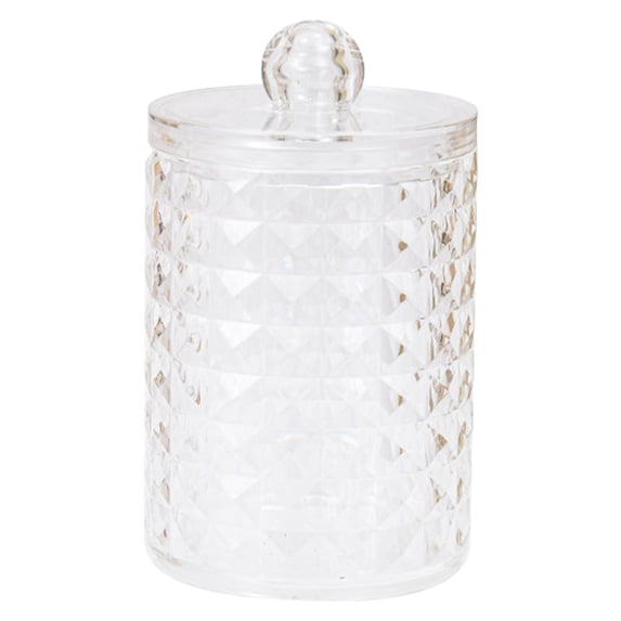 Bathroom Jars with Lids Set, Cotton Balls & Swabs Canisters Organizer ...