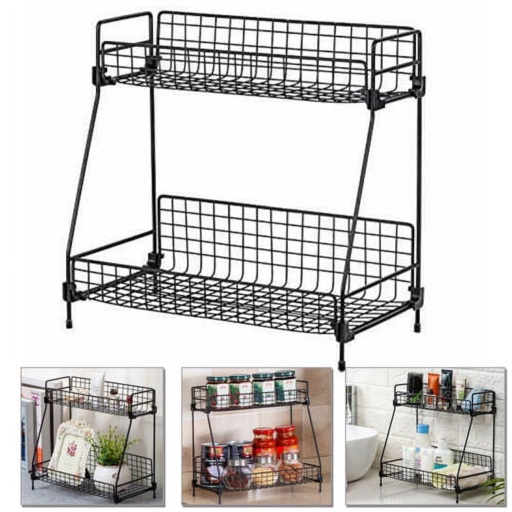 Bathroom Kitchen Countertop Organizer Rack Storage Holder Container ...