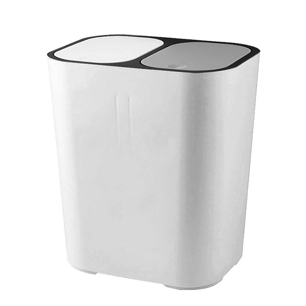 Bathroom Kitchen Trash Can Garbage Wastebaske Classified Dry and Wet ...