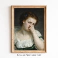 Bathroom Lady Portrait Vintage Victorian Classical Poster Art, Unframed ...