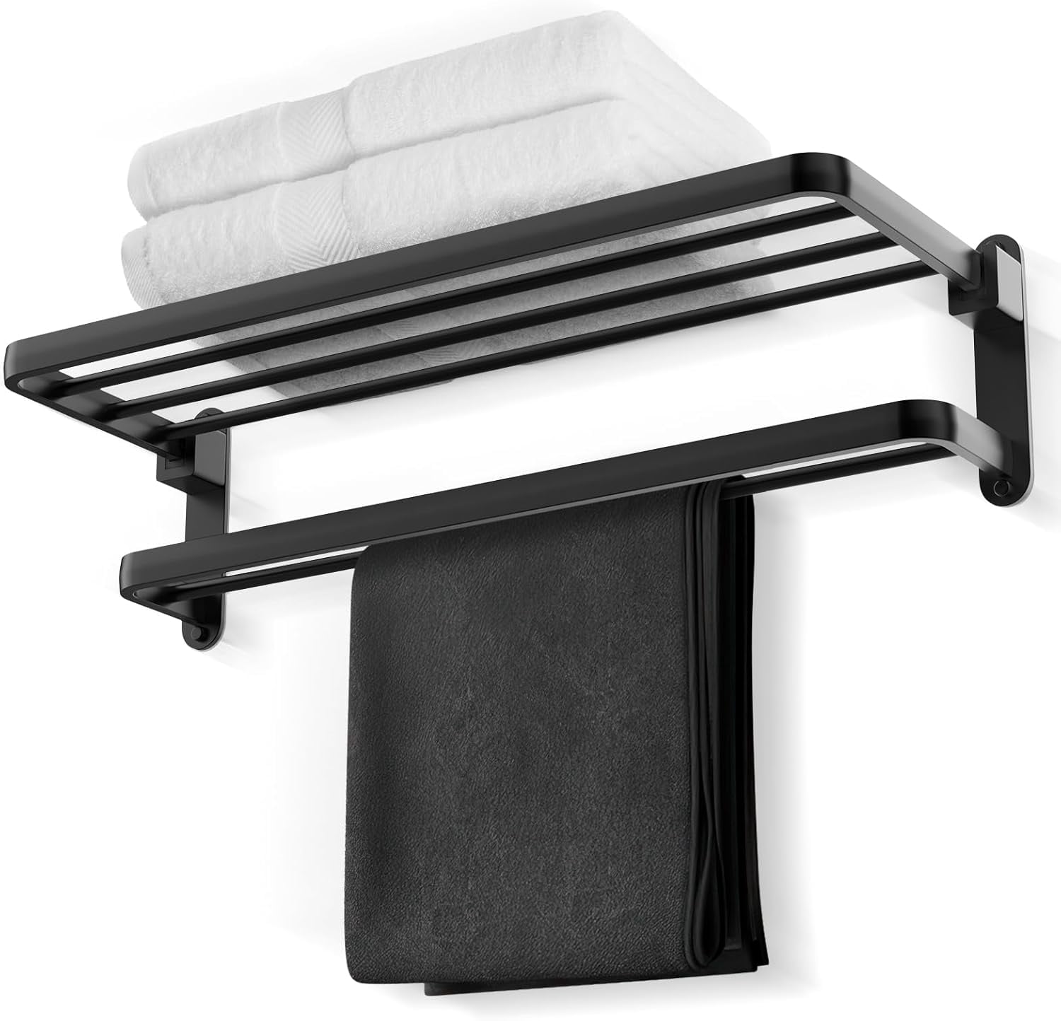 Bathroom Lavatory Towel Rack with Two Towel Bars,20-Inch Towel Holder ...