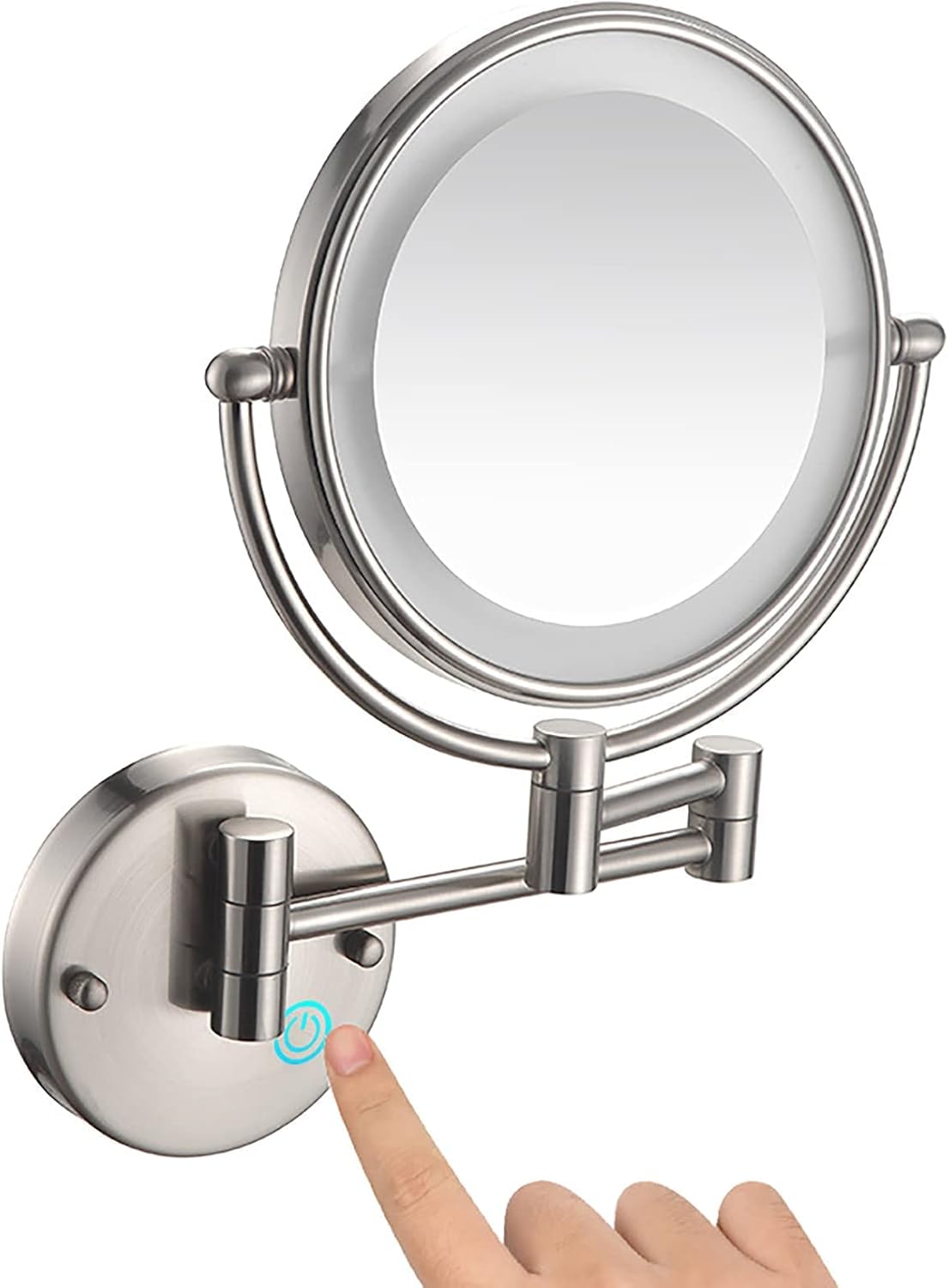 Bathroom Leading Mirror, 8 inch 3 Times amplifying Mirror, Wall Mounted ...