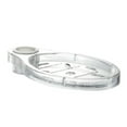 Bathroom Lift Soap Rack Clear Oval Shape Soap Box Bath Shower Bracket ...