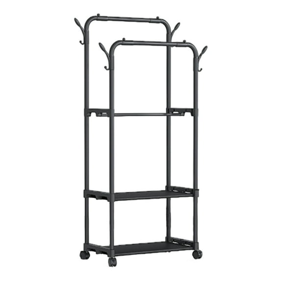 Bathroom Living Room Organizers and Storage With Shoe Rack Coat Rack ...