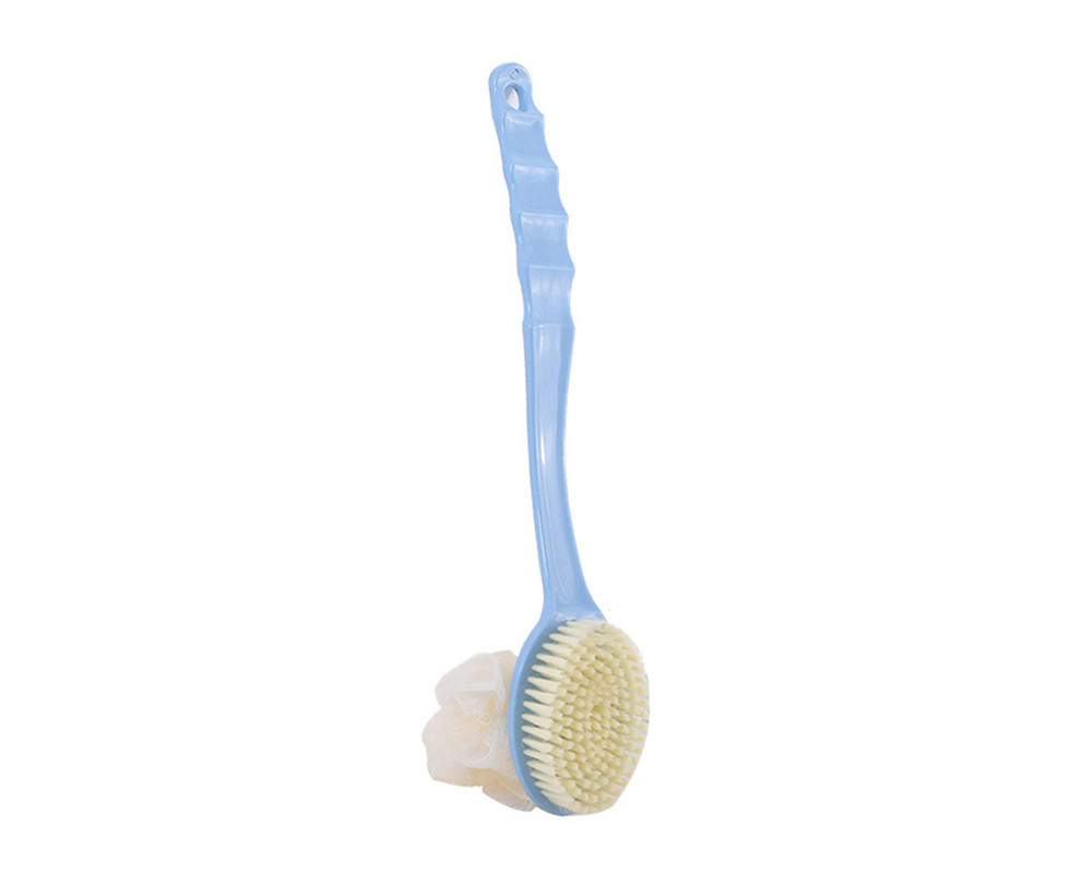 Bathroom Long Handle Plastic Bath Shower Back SPA Brush Scrubber Clean ...