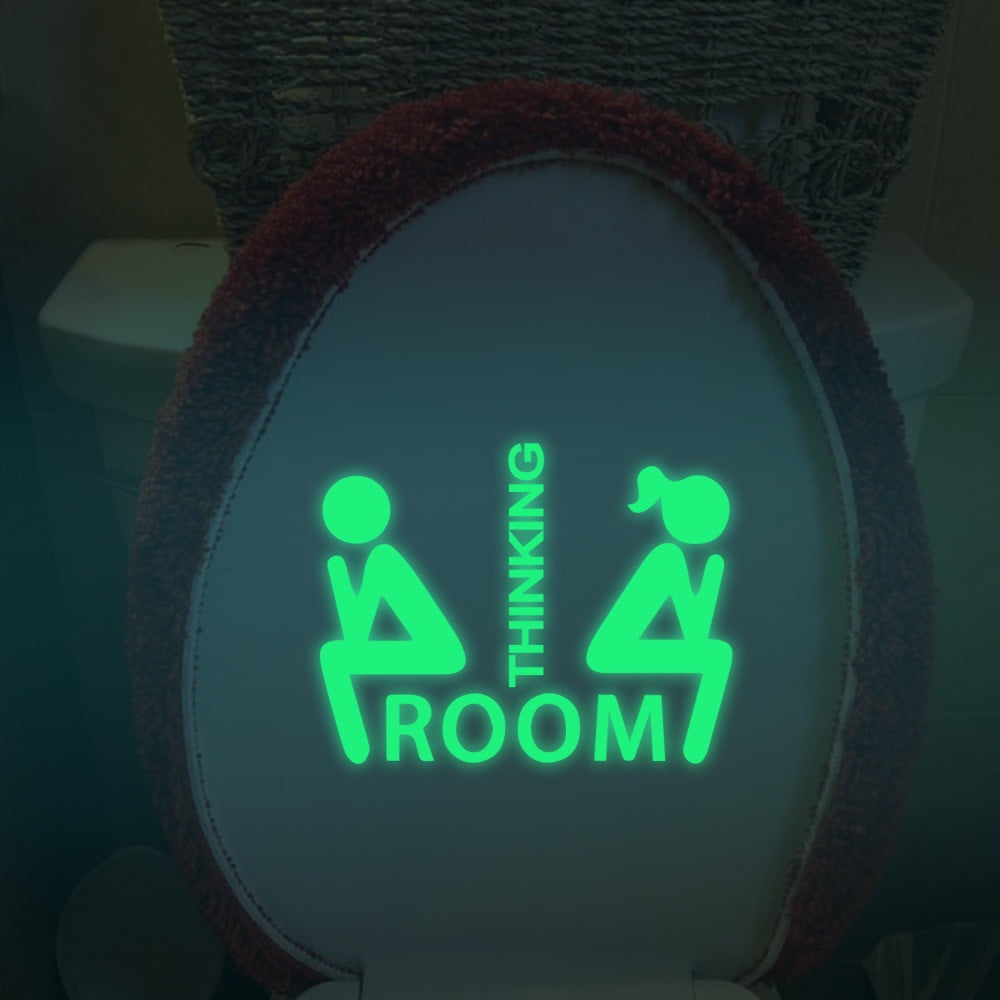Bathroom Luminous Sticker Toilet Fluorescent Wall Sticker Removable ...