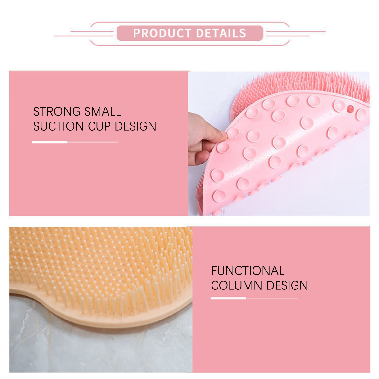 Bathroom Massage Scrubber - 76 Suction Cups for Dead Skin Removal, Lazy ...