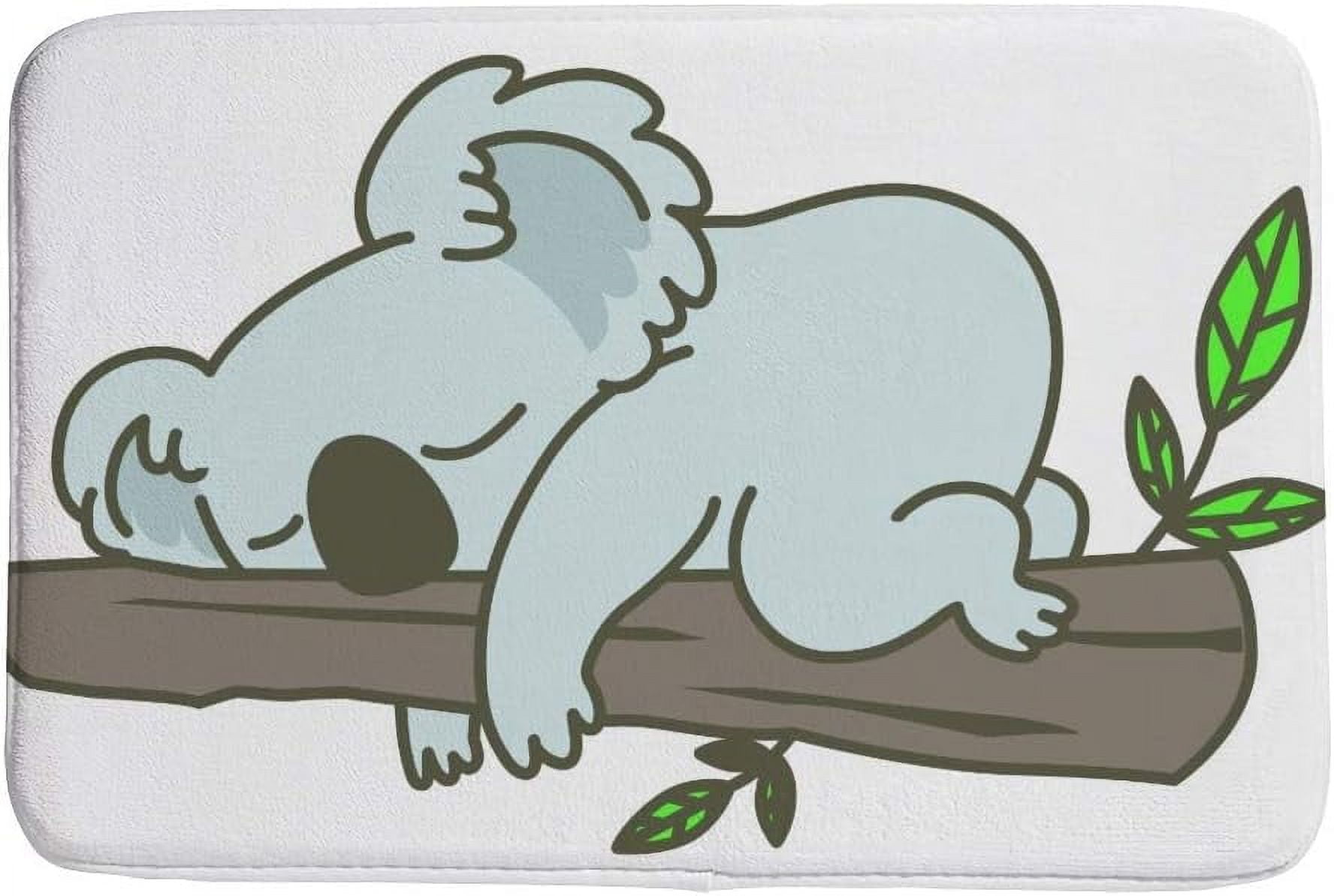 Bathroom Mat Door Rugs Floor Mat Bathroom Carpet Super Cozy Lazy Koala ...