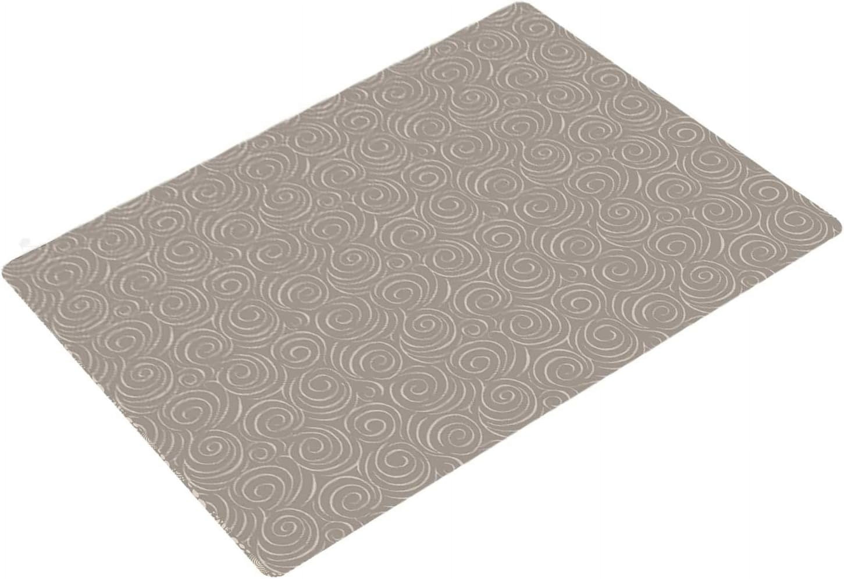 Bathroom Mat Shower 28x20 Inches Microfiber Slip Color Latte Design 4T ...