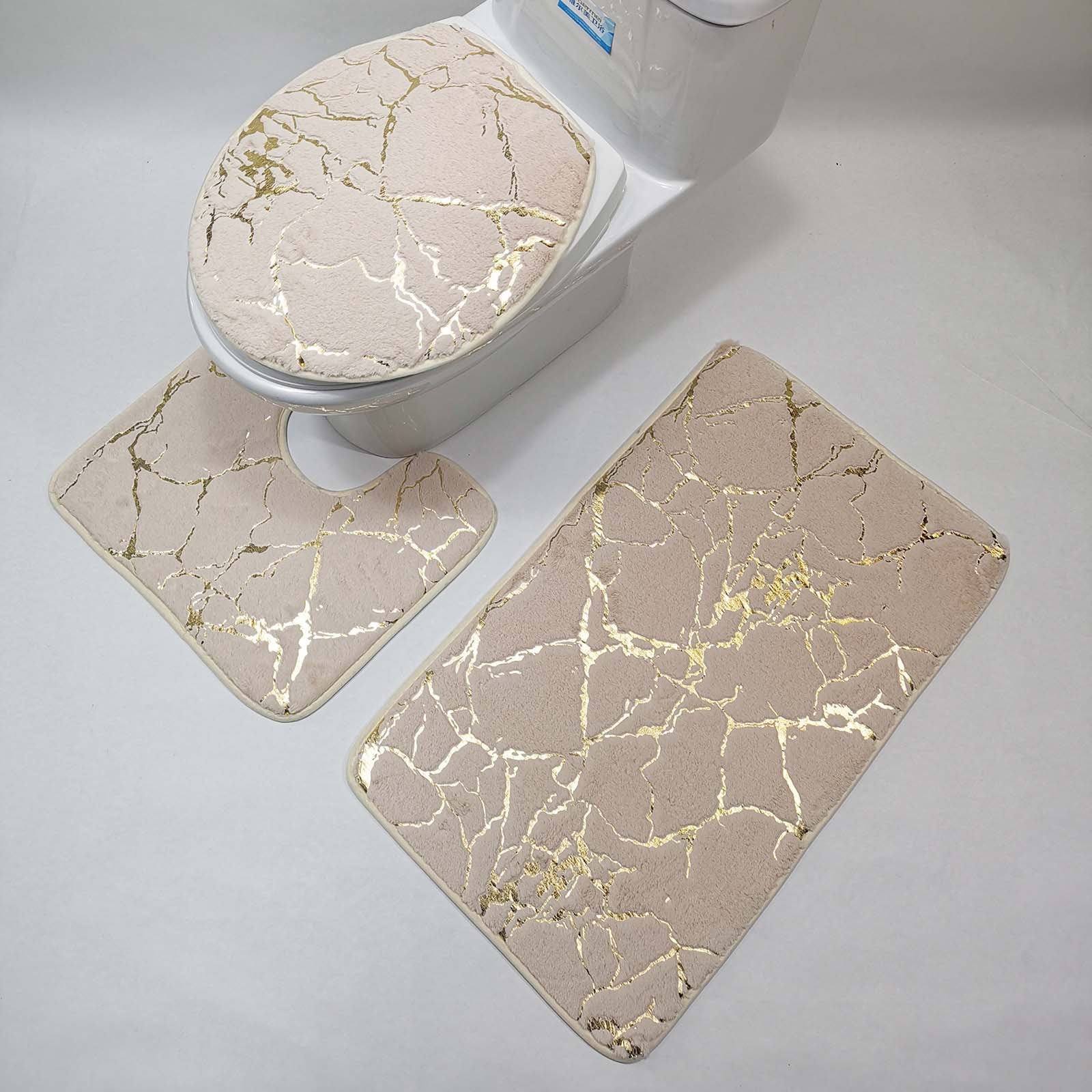 Bathroom Mats Set under $5! Kadlawus Bath Mats for Bathroom, 3 Piece ...