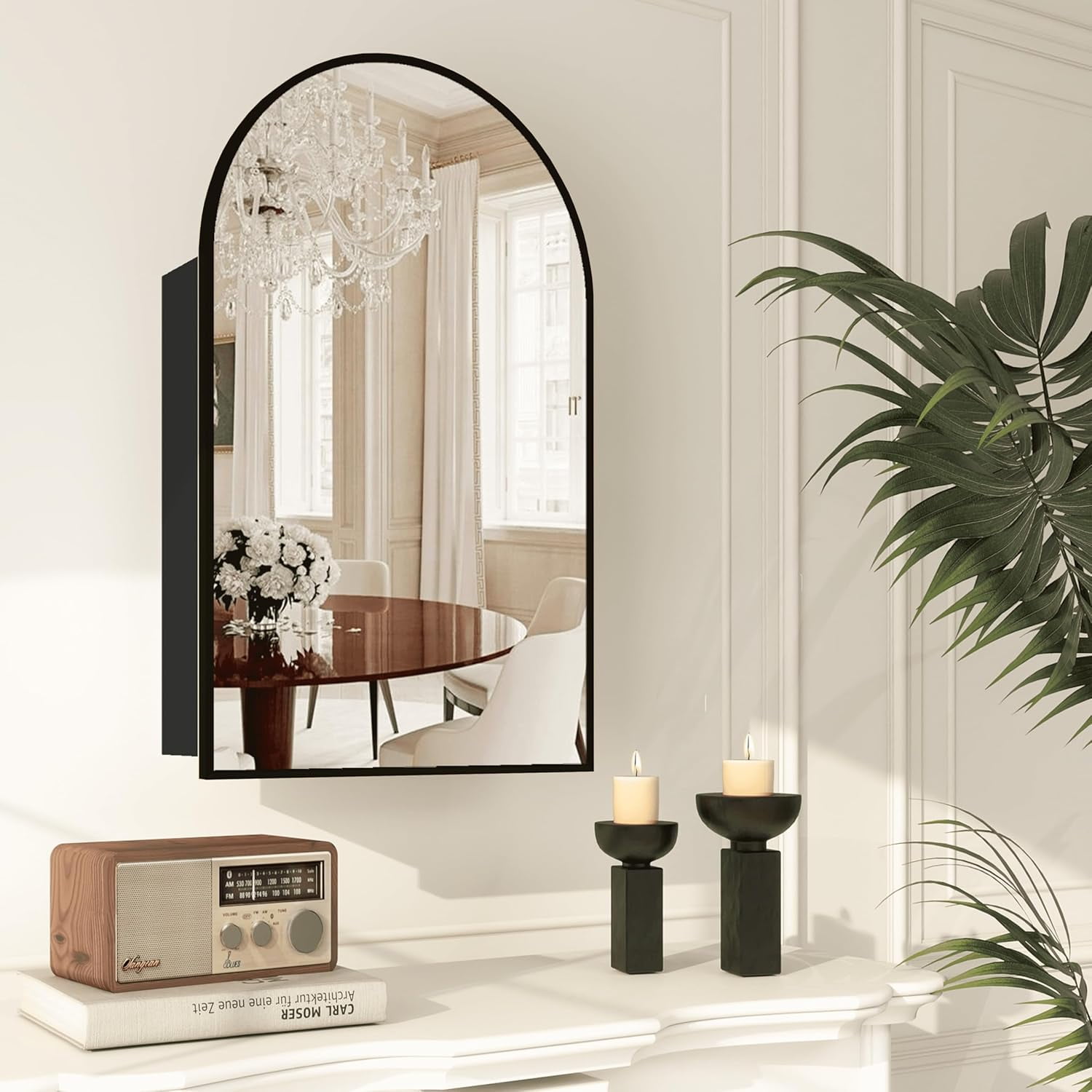 Bathroom Medicine Cabinet with Mirror, Arched Medicine Cabinet Wall ...