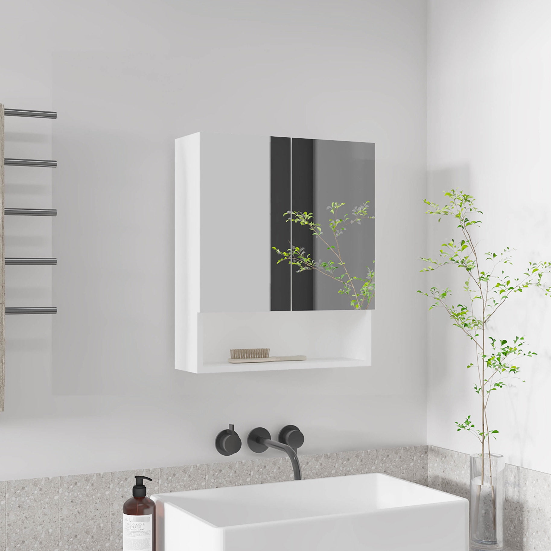 Bathroom Medicine Cabinet with Double Doors | Flexible Storage ...