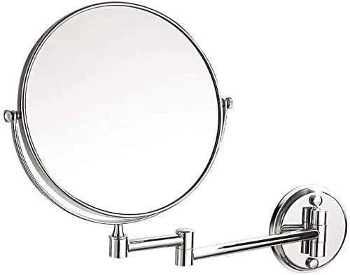 Bathroom Mirror Double-Sided 3 Times Magnification Folding Telescopic ...