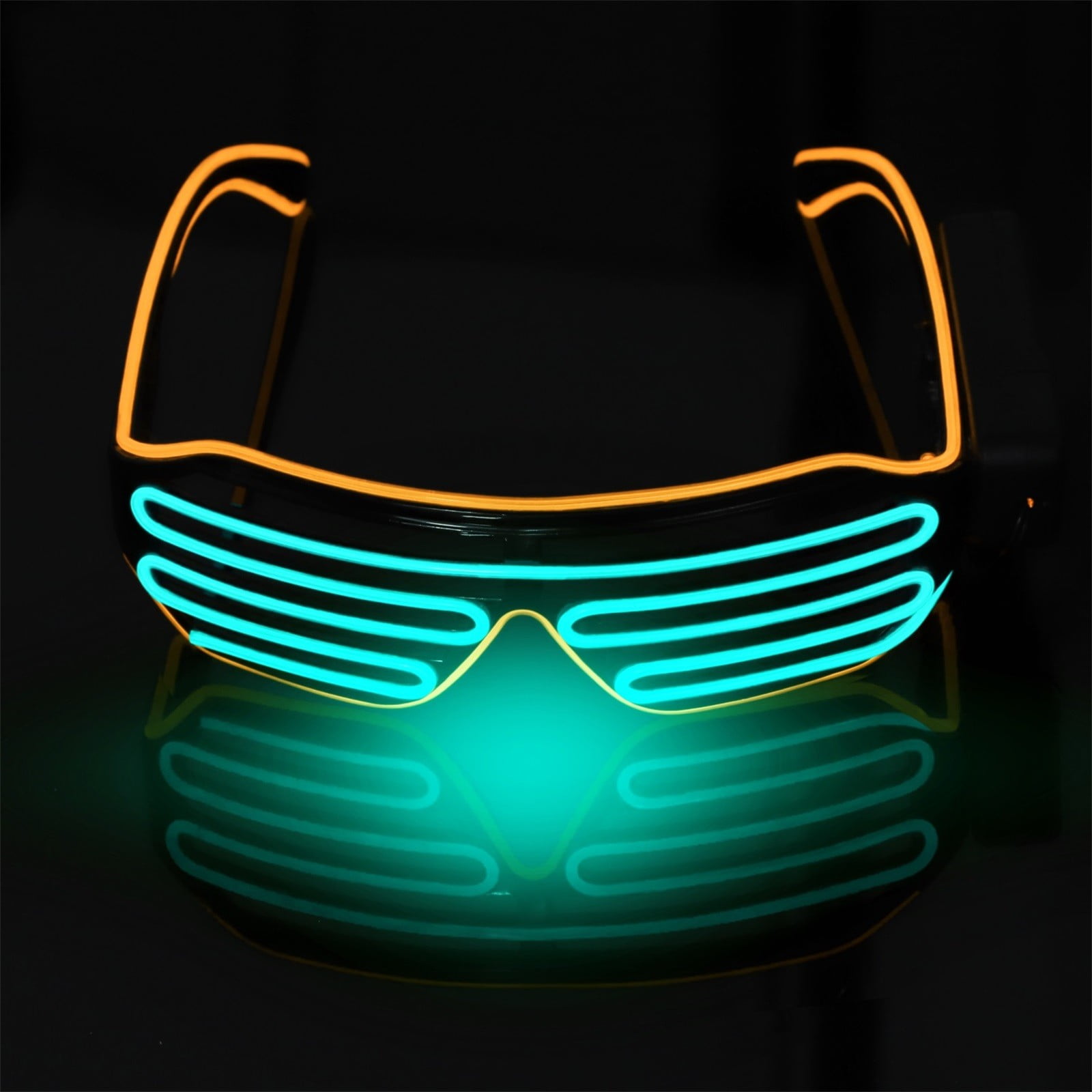 Bathroom Mirror,Light Up Neon LED Glasses Glow Flashing LED Sunglasses ...
