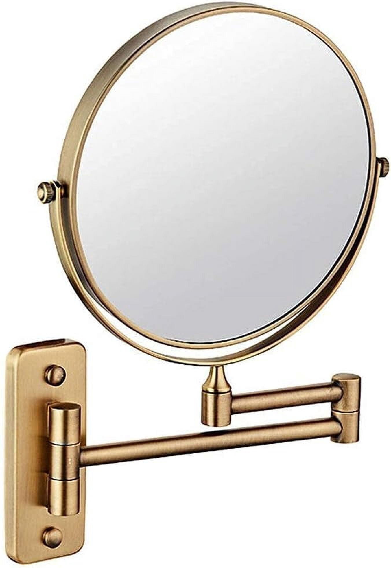 Bathroom Mirror Wall Mounted Makeup Mirror 6-inch Two-Sided 1+3X/5X ...
