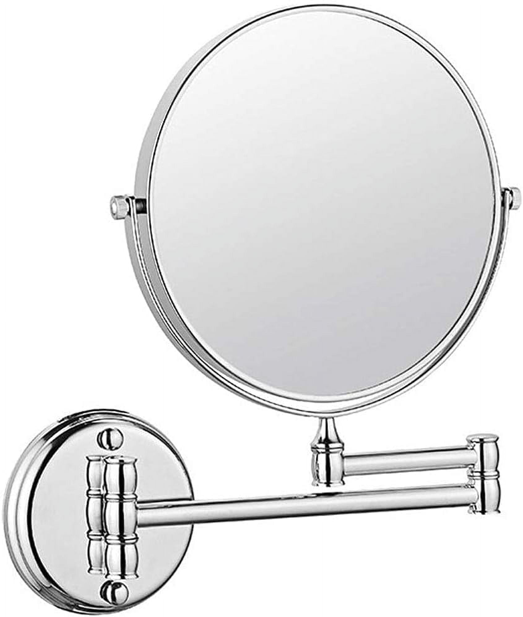 Bathroom Mirror Wall Mounted Makeup Mirror 6- inch Two- Sided Swivel ...
