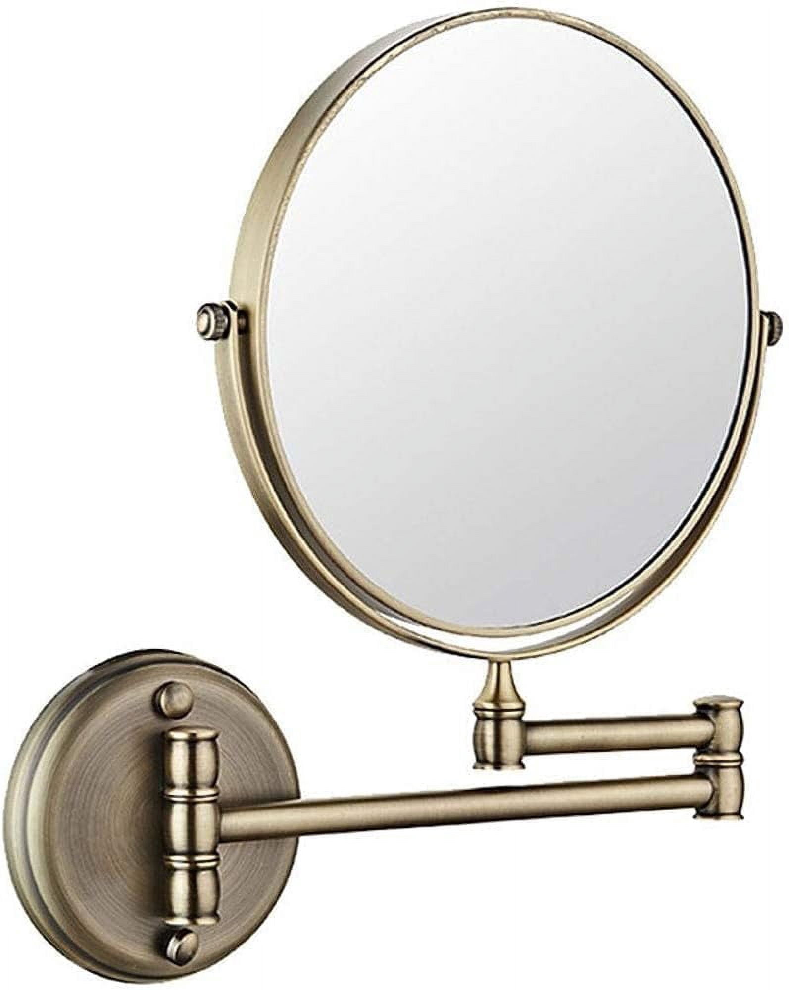 Bathroom Mirror Wall Mounted Makeup Mirror 6- inch Two- Sided Swivel ...