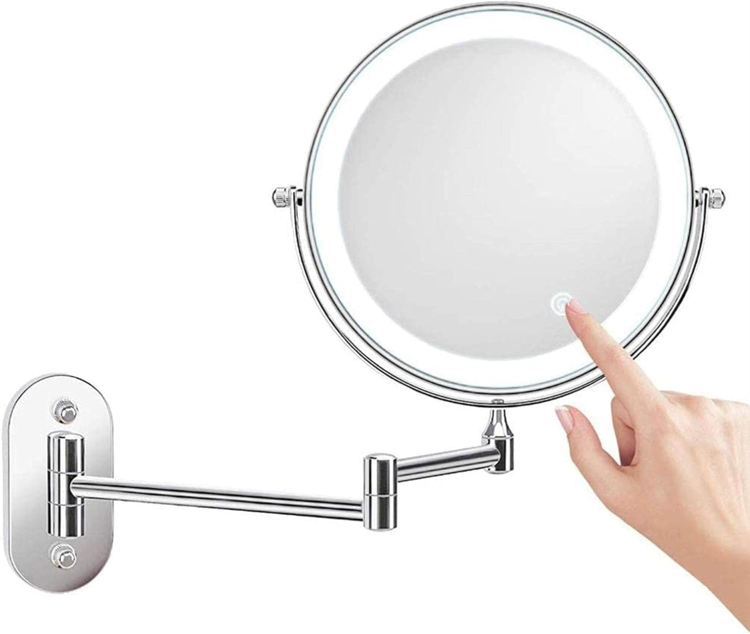 Bathroom Mirror Wall Mounted Makeup Mirror 8- inch Two- Sided 10X ...
