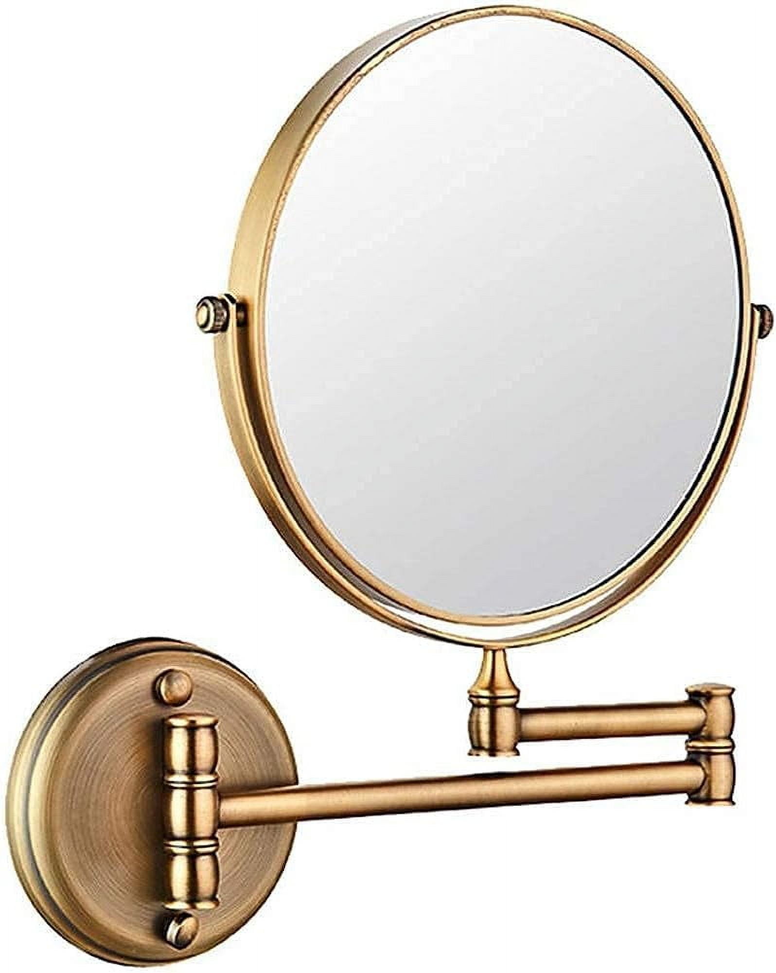 Bathroom Mirror Wall Mounted Makeup Mirror 8- inch Two- Sided Swivel ...