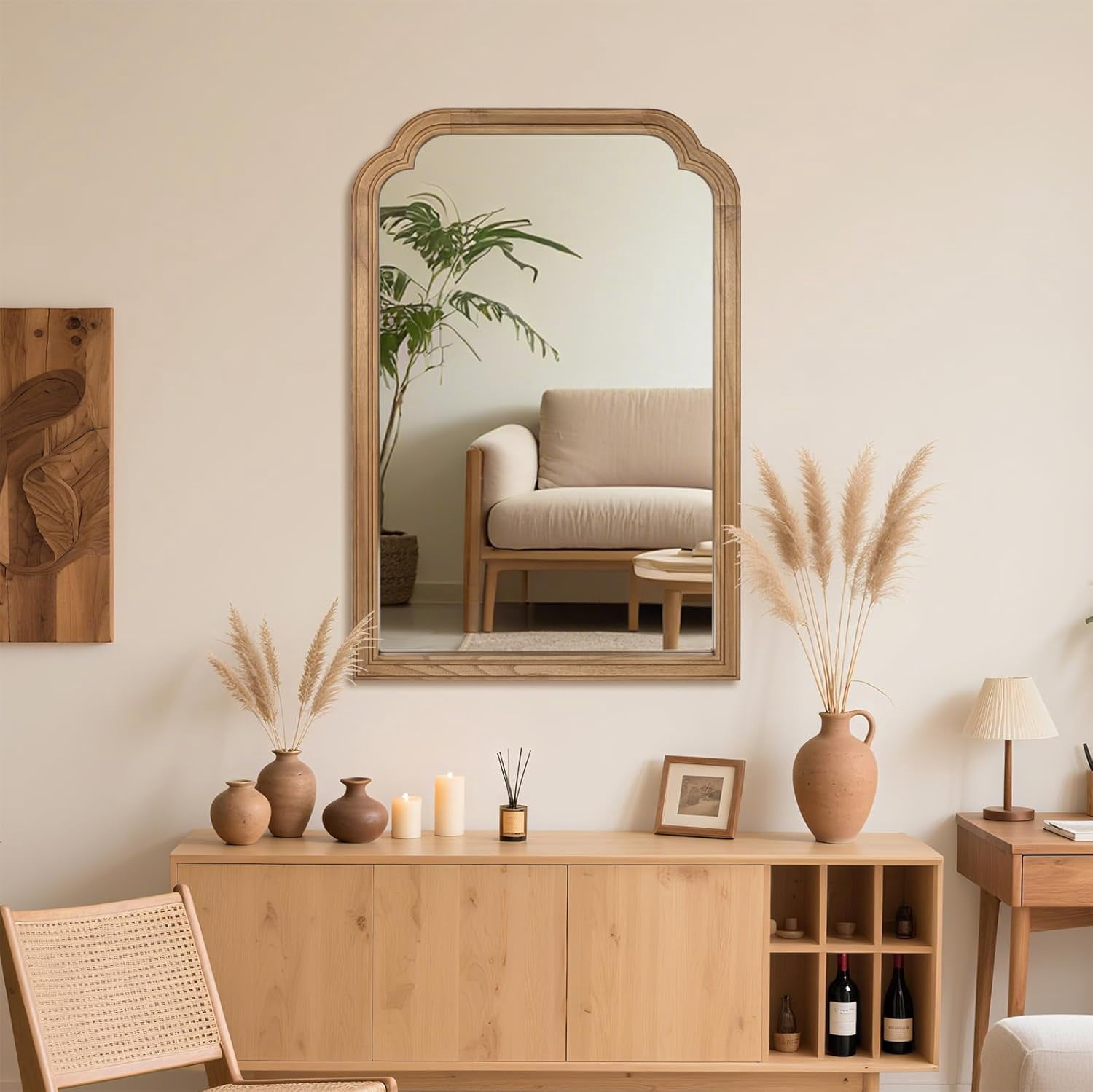 Bathroom Mirror for Wall, 30 x 20 Inch Decorative Wall Mirror with ...