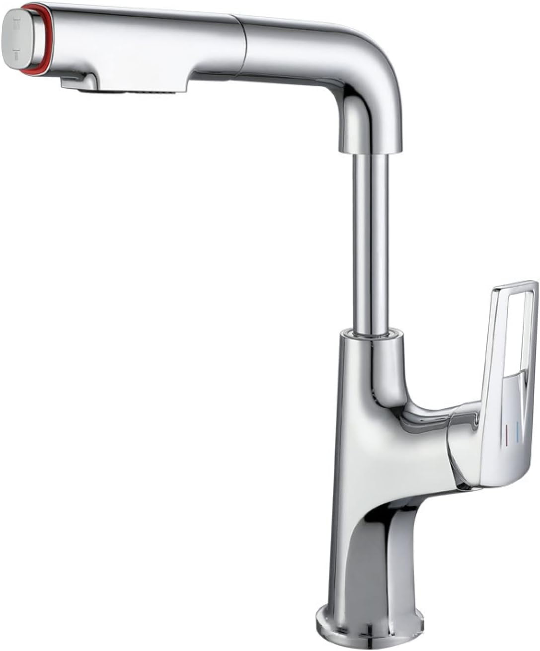 Bathroom Mixer Sink Faucet with Pull Out Sprayer Dual Mode Mixer Tap ...