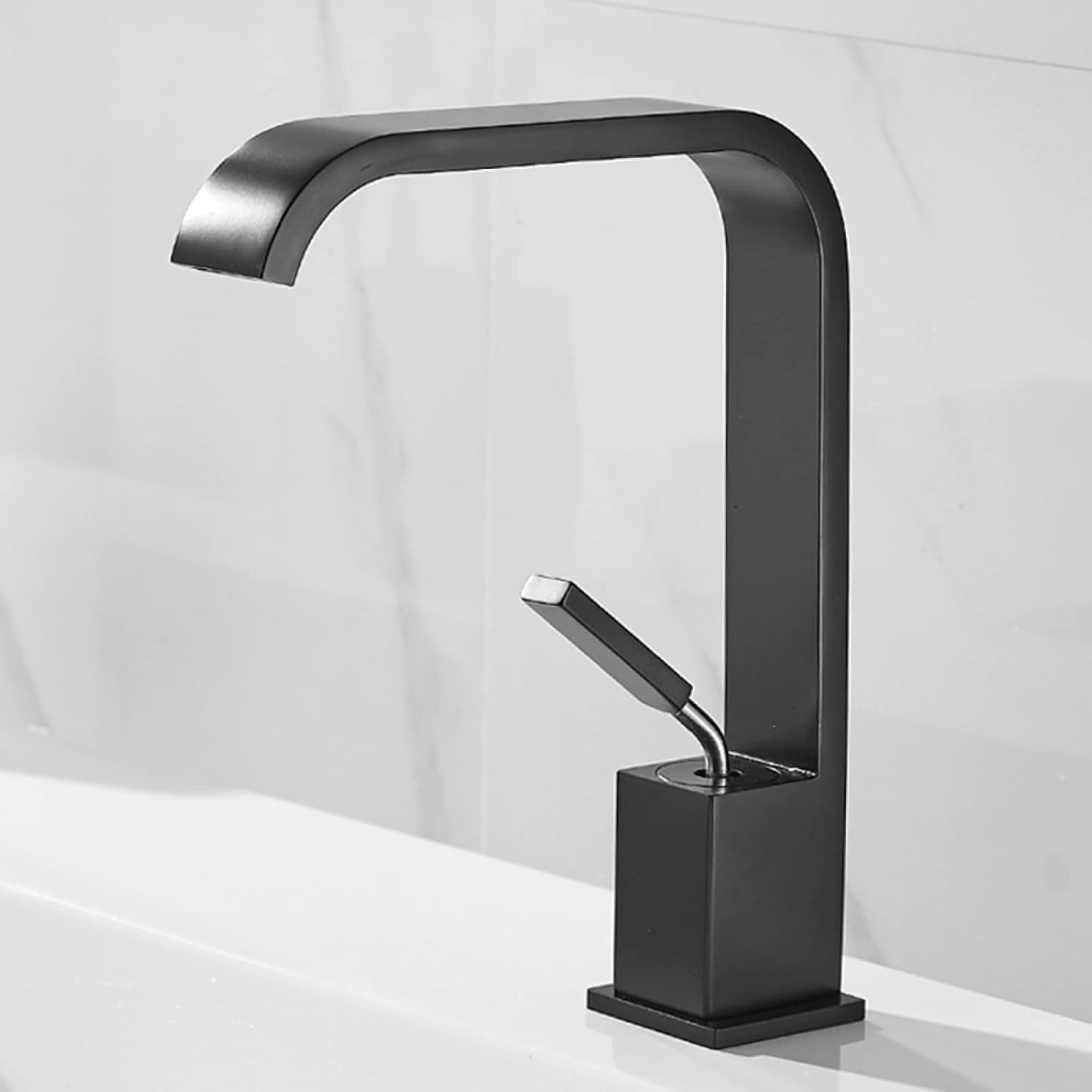 Bathroom Mixer Tap Waterfall, Brass, Hot and Cold Single Hole ...