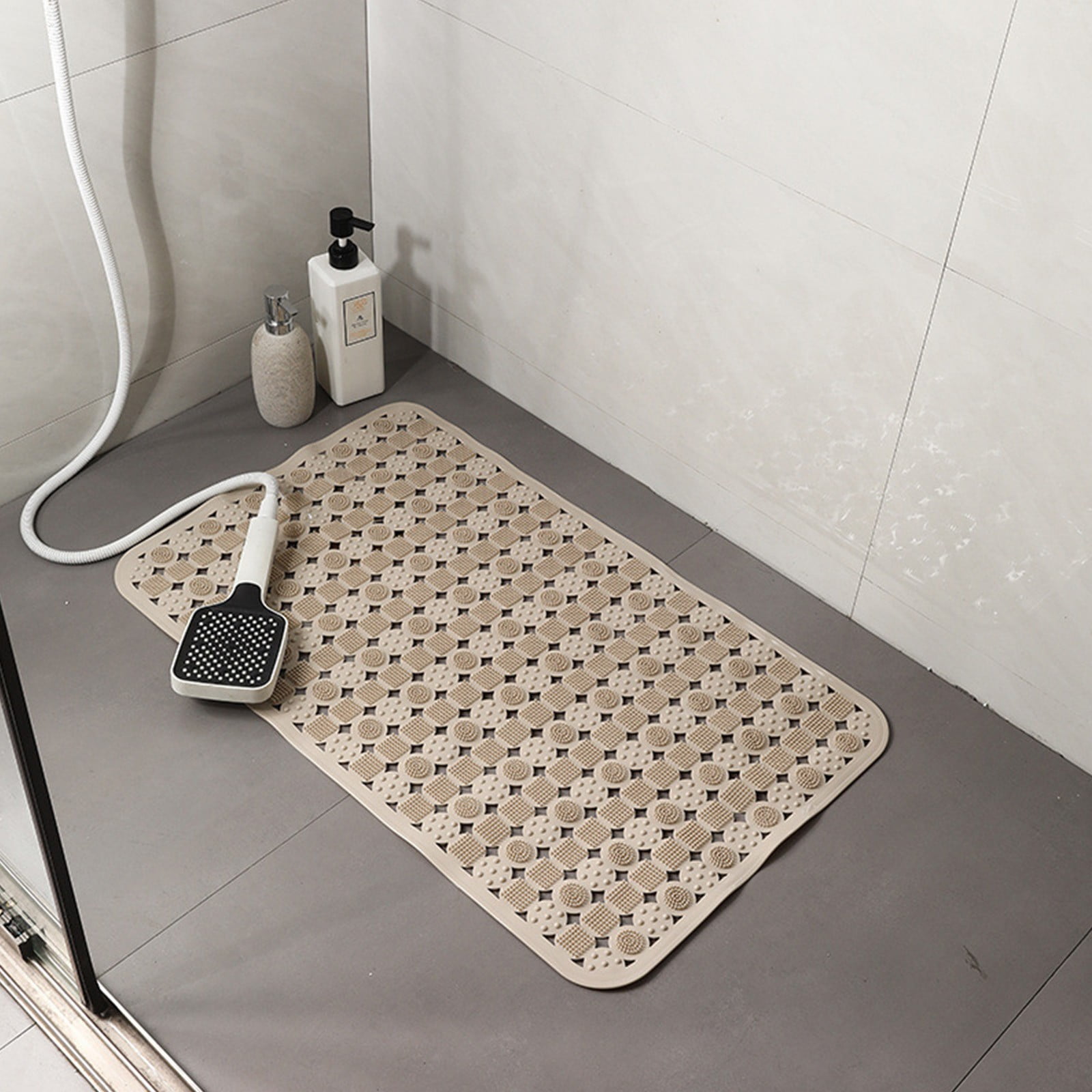 Bathroom Non Slip Massage Mat, Waterproof Shower Floor Pad for Fall ...