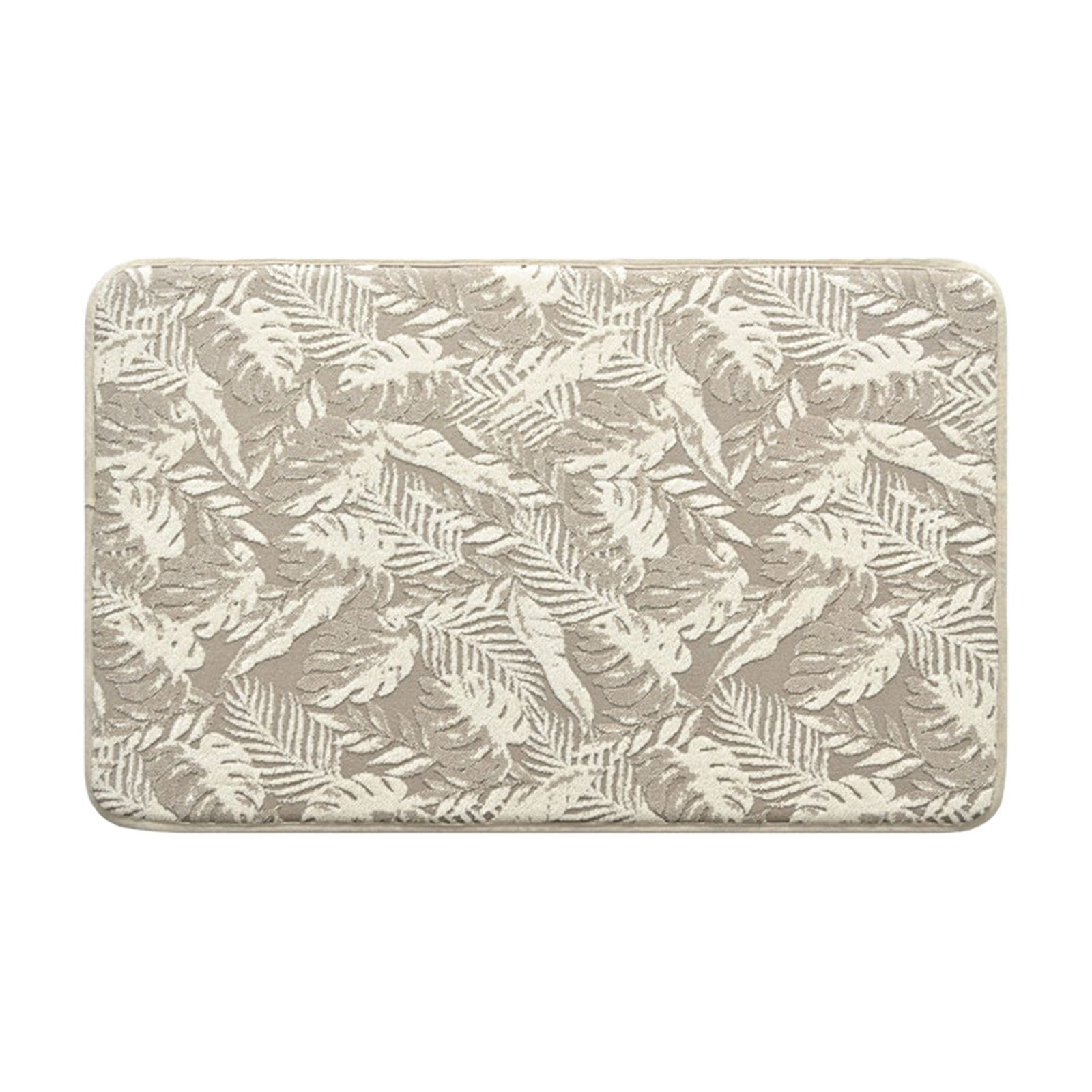 Bathroom Non Slip Mat — Absorbent Floor Rug For Entrance Bedroom(Beige ...