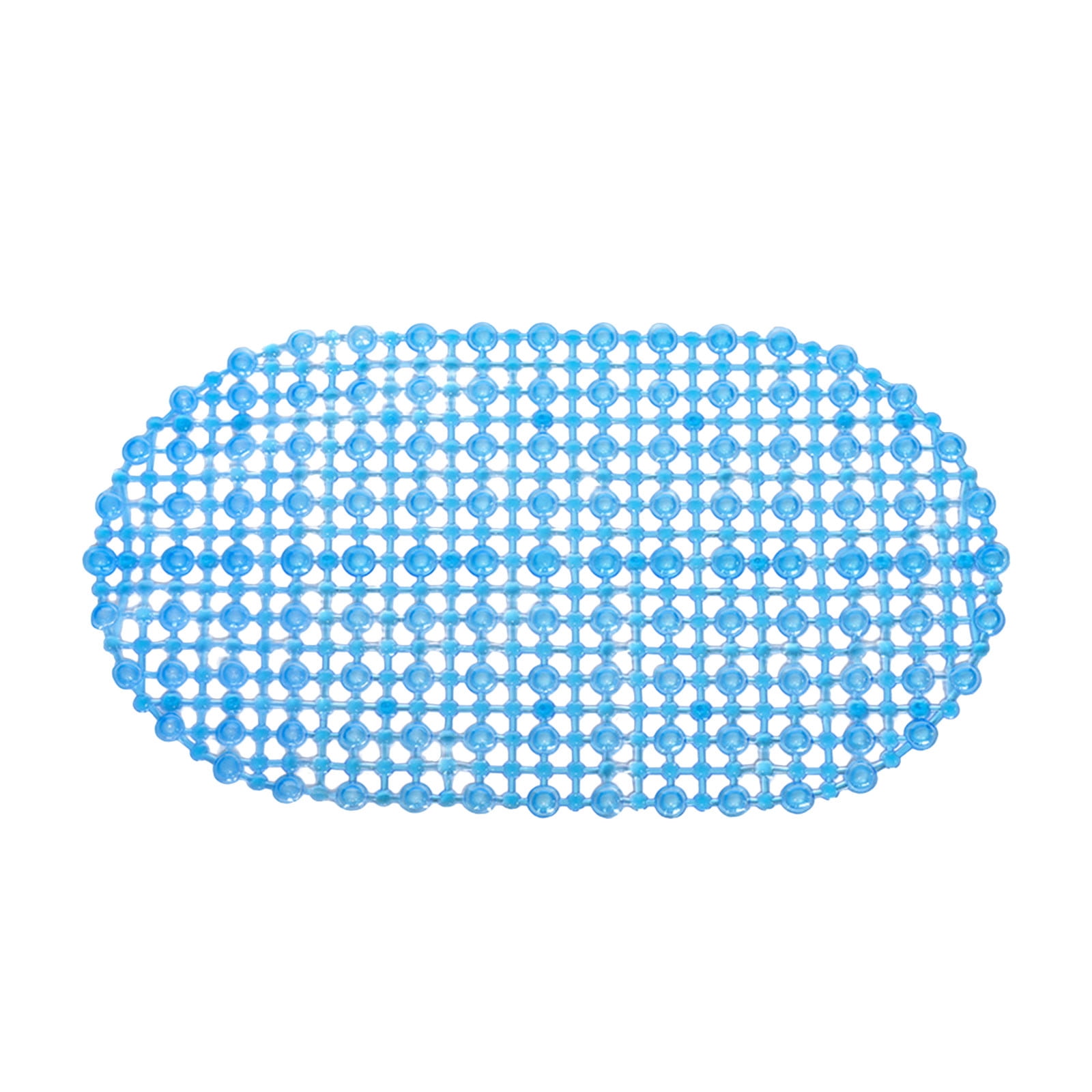 Bathroom Non Slip Shower Mat PVC Bath Mat Drain Hole Floor Mat Anti ...