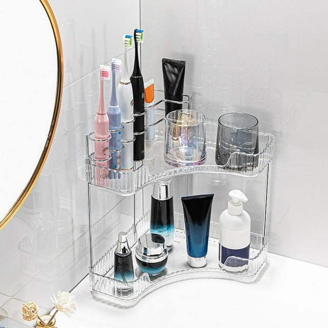 Bathroom Organizer Countertop, Electric Toothbrush Toothpaste Holder ...