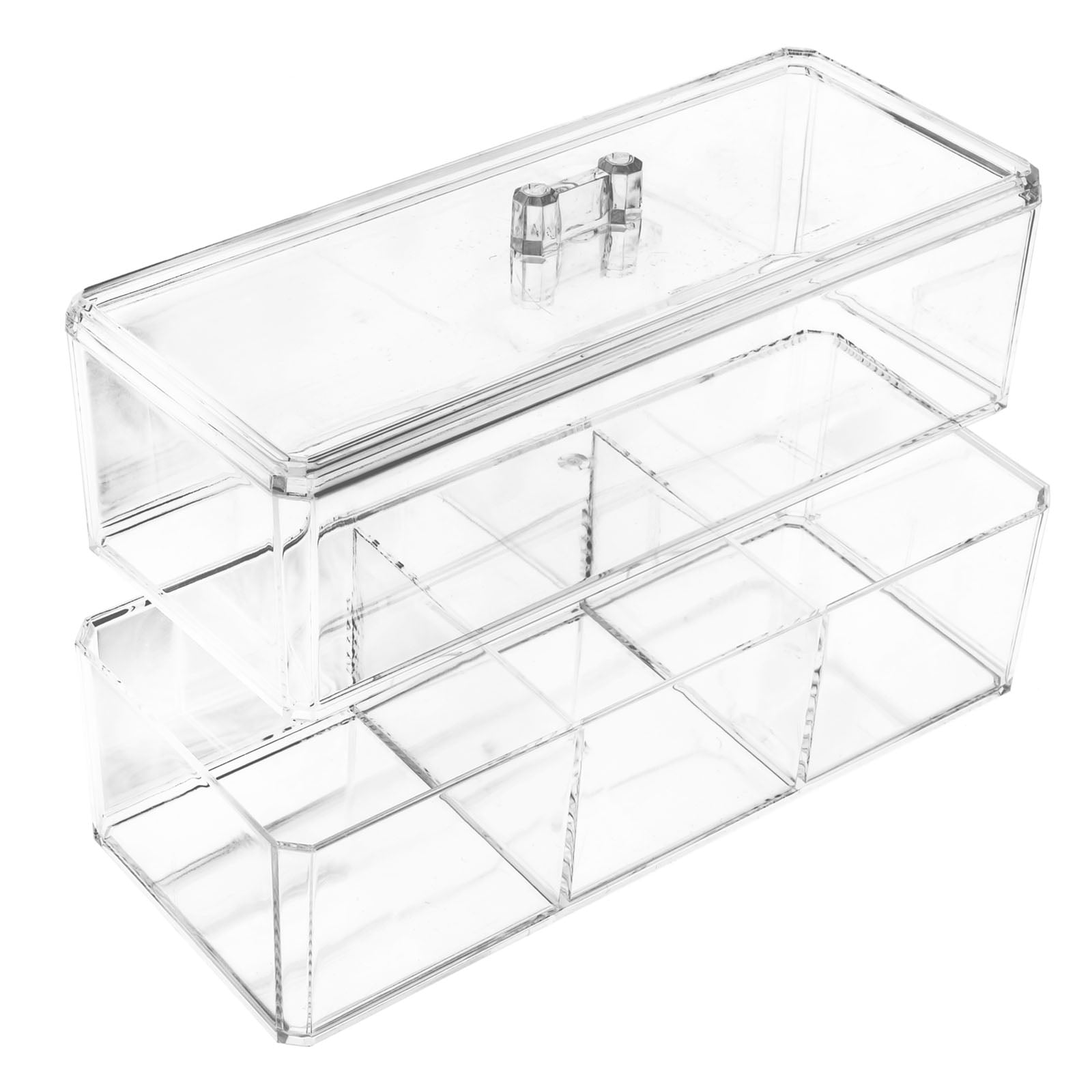 Bathroom Organizers Puff Acrylic Cotton Pad Storage Box Miss - Walmart.com