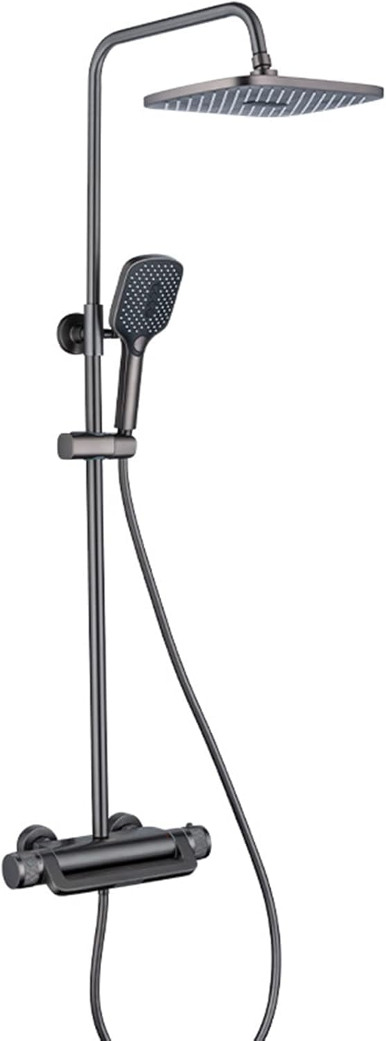 Bathroom Outdoor Shower Fixtures, Wall Mounted Thermostatic Rain Shower ...