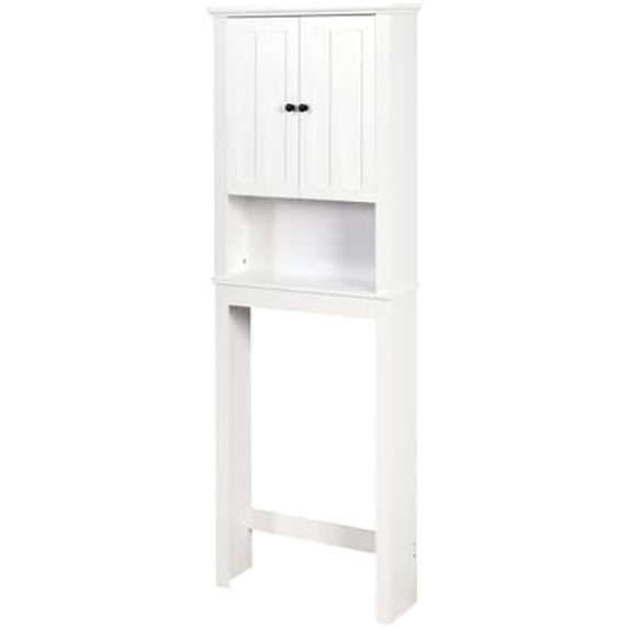 Bathroom Over The Toilet Storage Cabinet, 3-Tier Shelves Adjustable Organizer Tall Free Standing ...