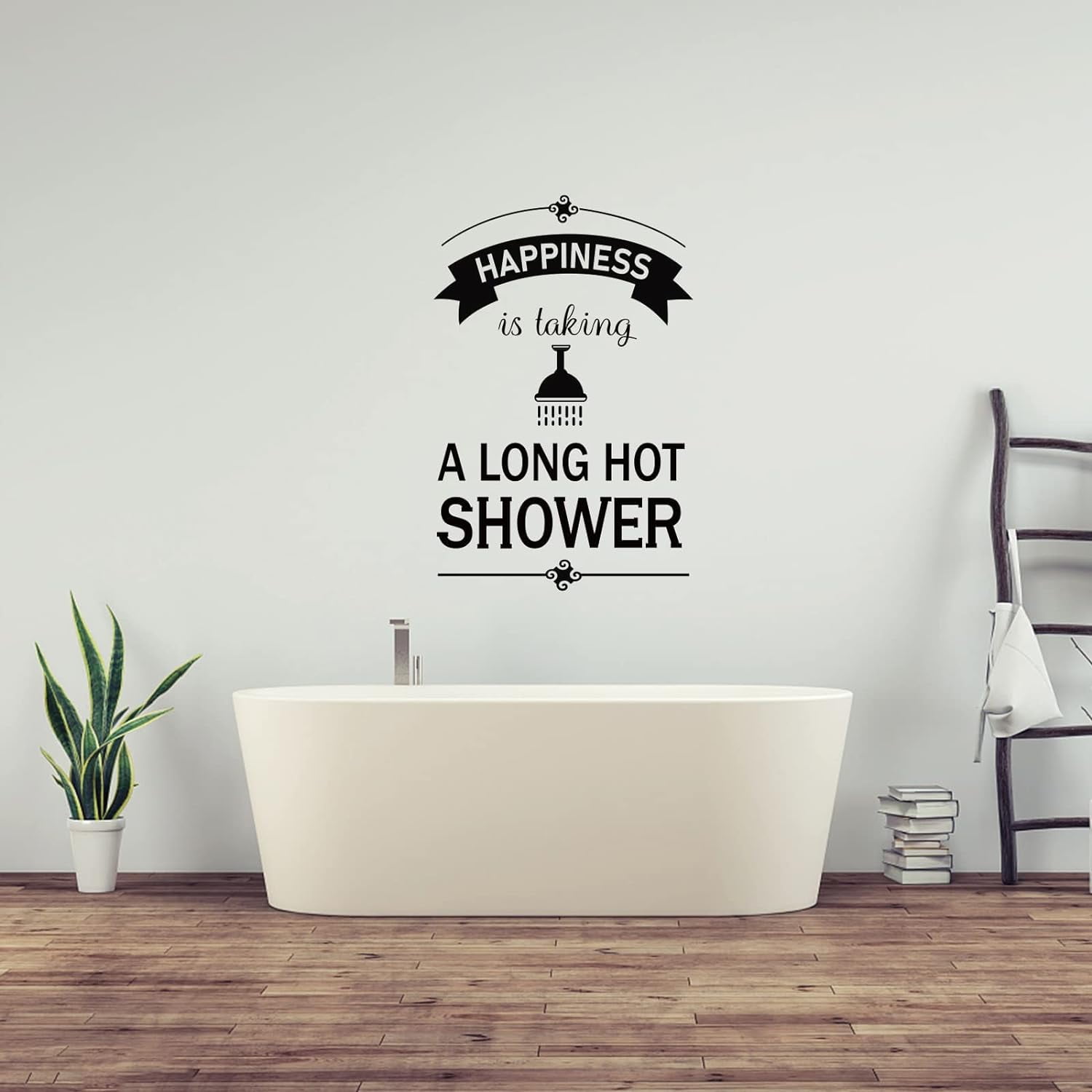 Bathroom PVC Wall Stickers Enjoy Shower Theme Vinyl Wall Decal Restroom ...