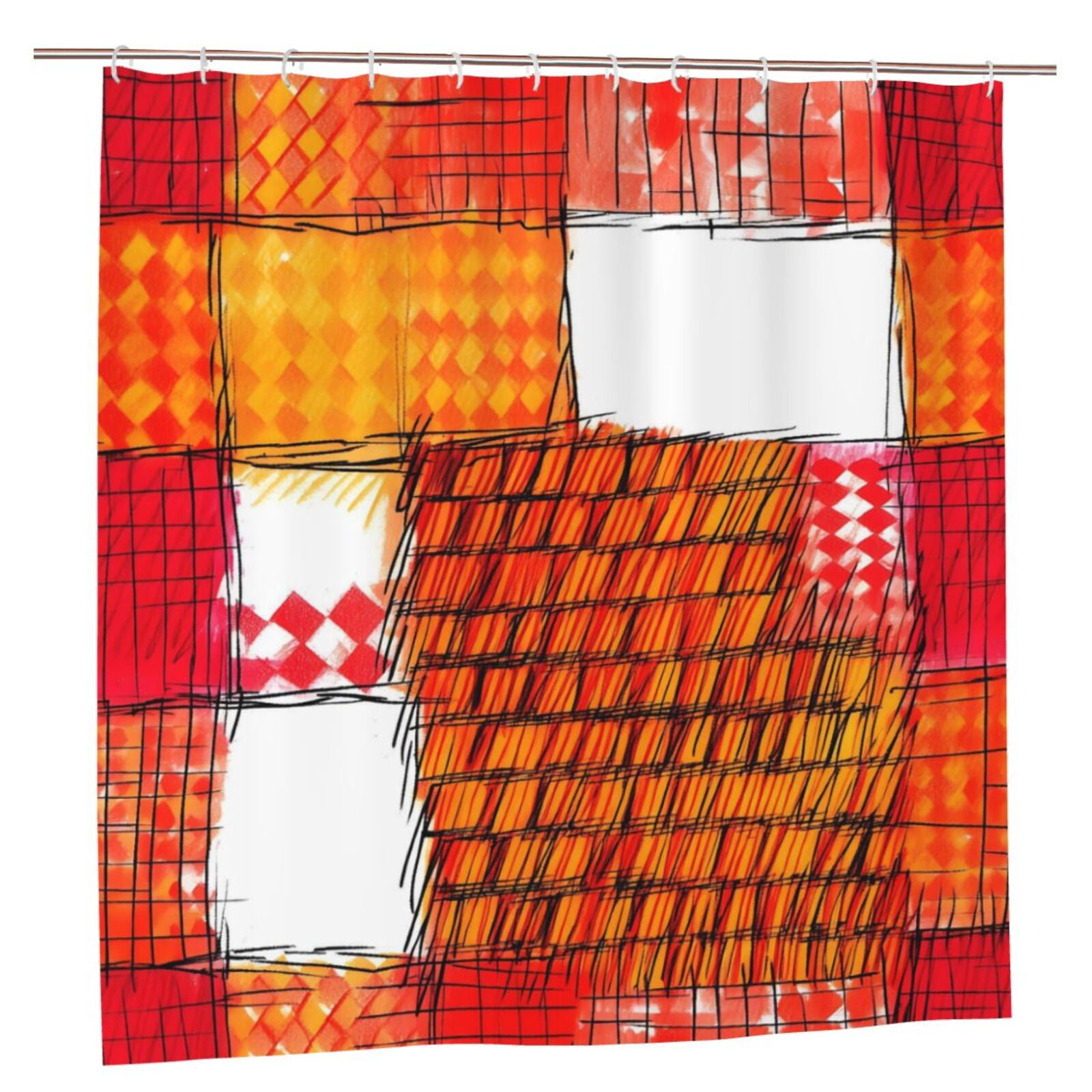 Bathroom Partition Shower Curtain 72x72in Bathroom Special Waterproof ...