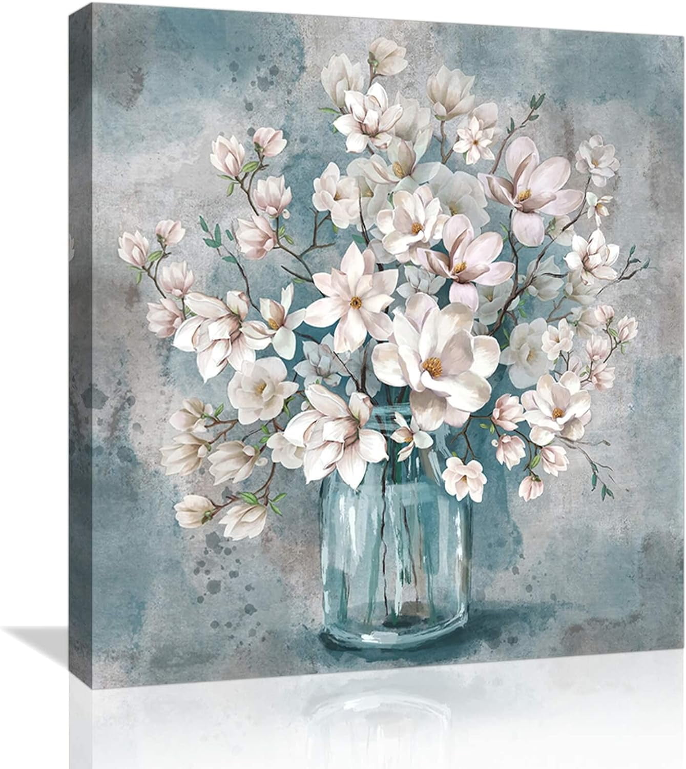 Bathroom Pink Flower Wall Decor Canvas Painting Picture Wall Art for ...