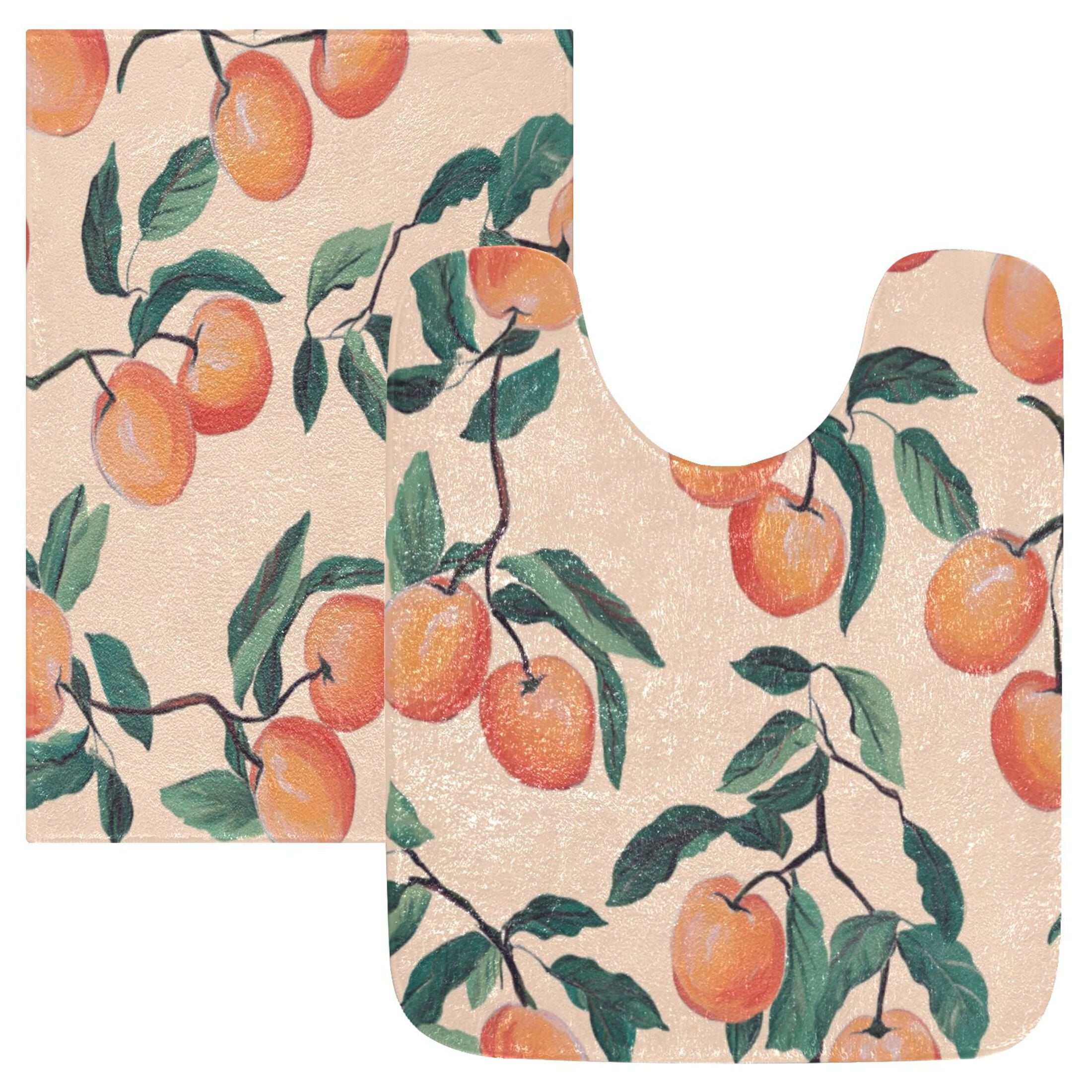 Bathroom Plush Absorbent Mat Combined U-Shaped Square Pad Bath Mat ...