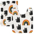 Bathroom Plush Absorbent Mat Combined U-Shaped Square Pad Bath Mat ...