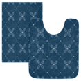 Bathroom Plush Absorbent Mat Combined U-Shaped Square Pad Bath Mat ...