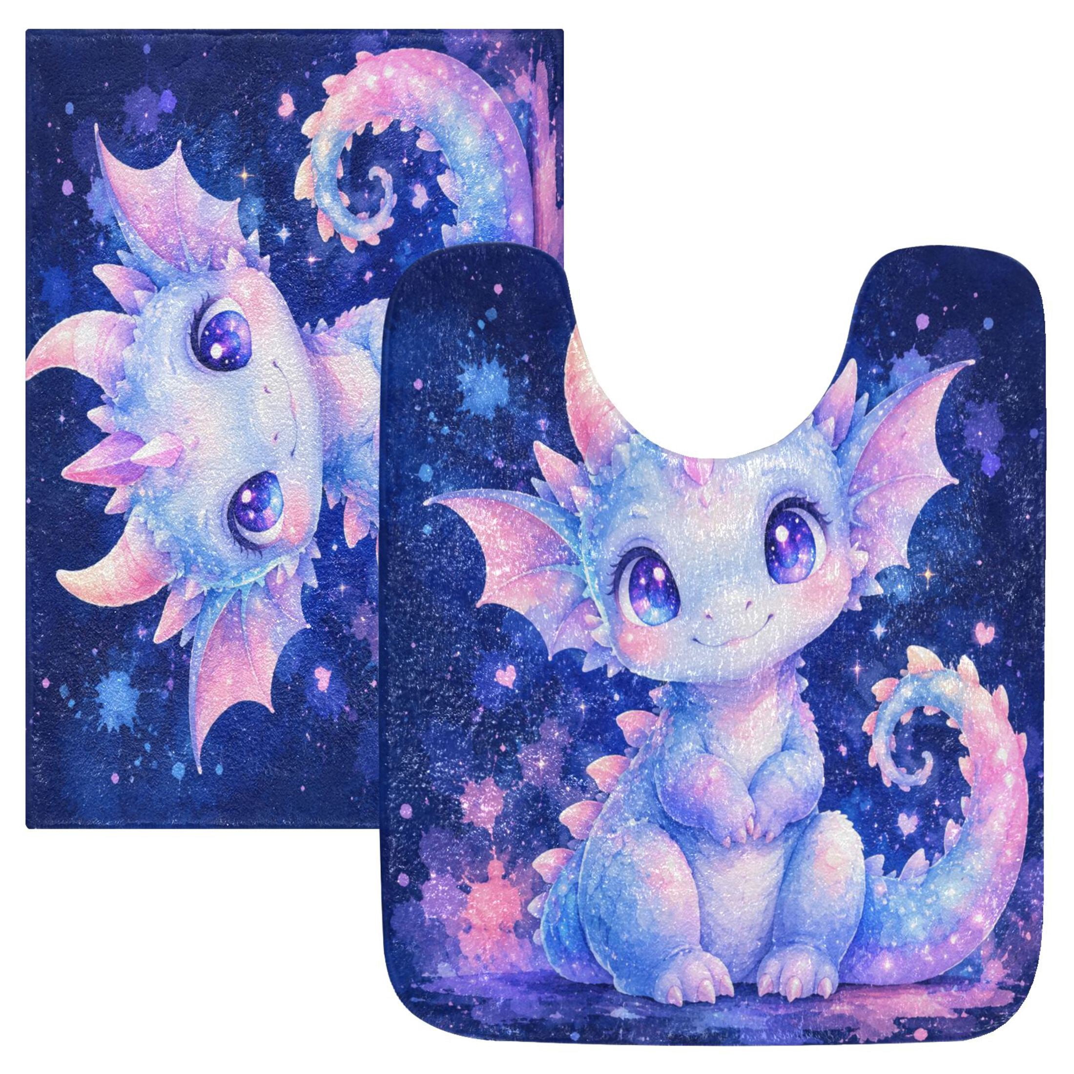Bathroom Plush Absorbent Mat Combined U-Shaped Square Pad Bath Mat ...