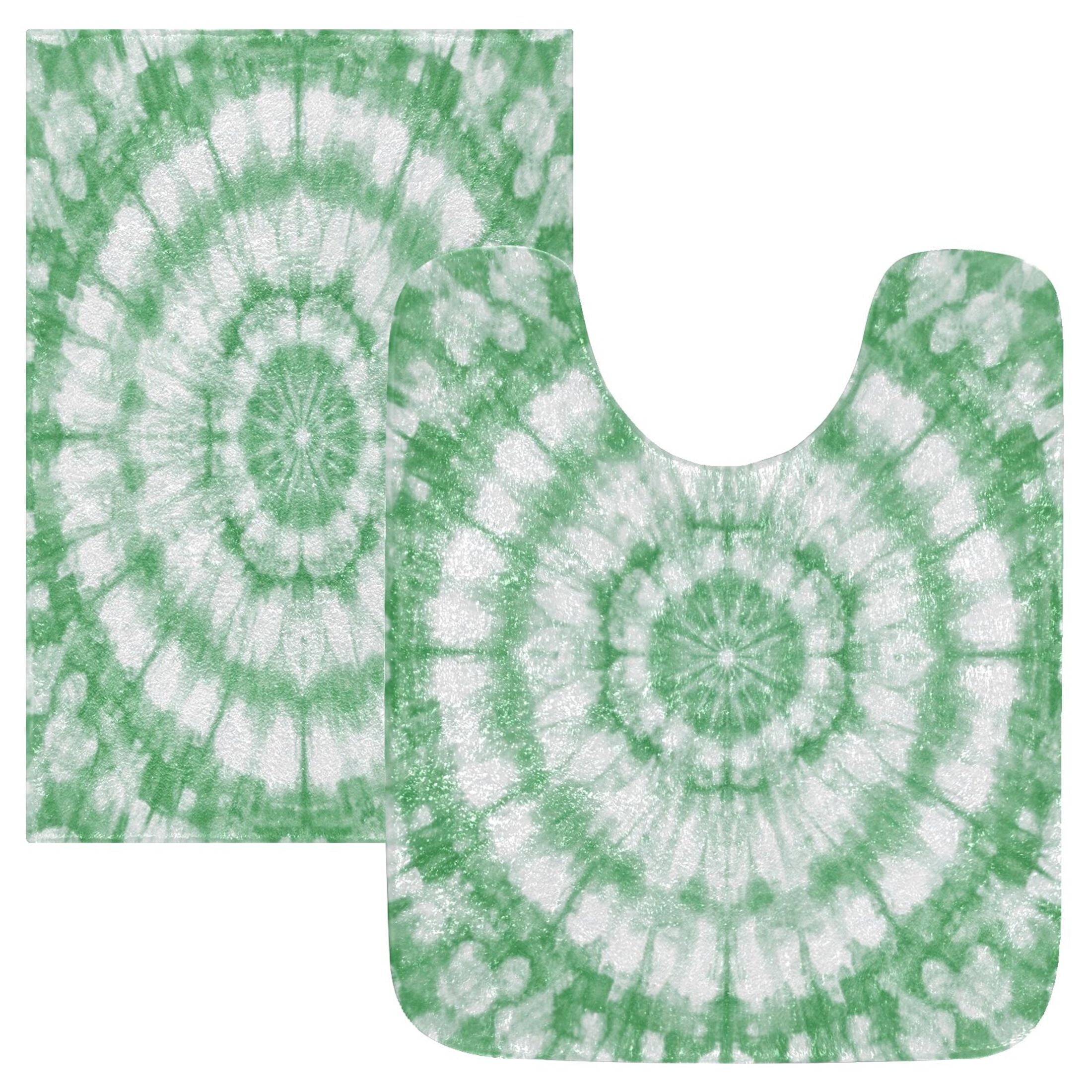 Bathroom Plush Absorbent Mat Combined U-Shaped Square Pad Bath Mat ...