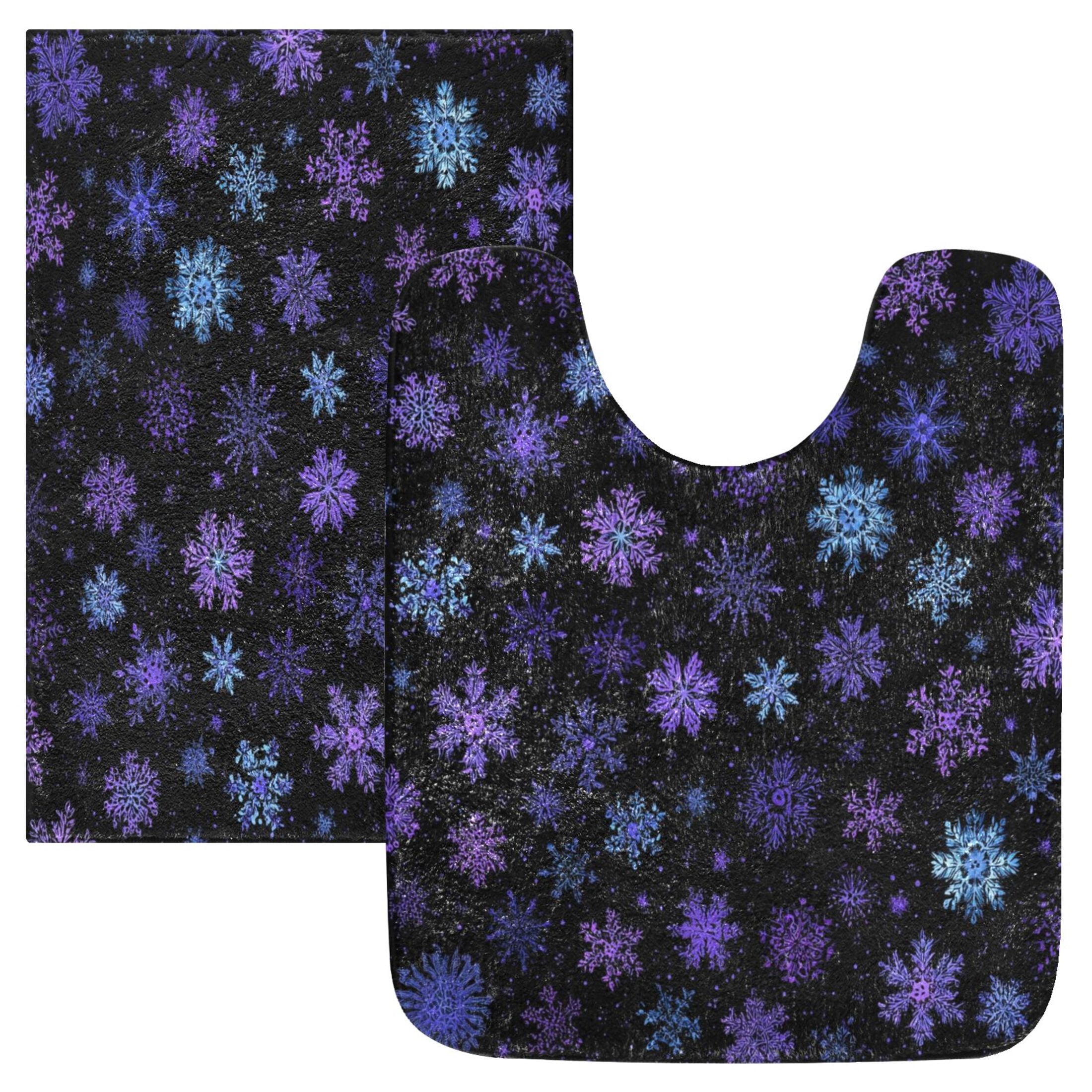 Bathroom Plush Absorbent Mat Combined U-Shaped Square Pad Bath Mat ...