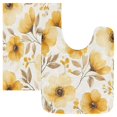 Bathroom Plush Absorbent Mat Combined U-Shaped Square Pad Bath Mat ...