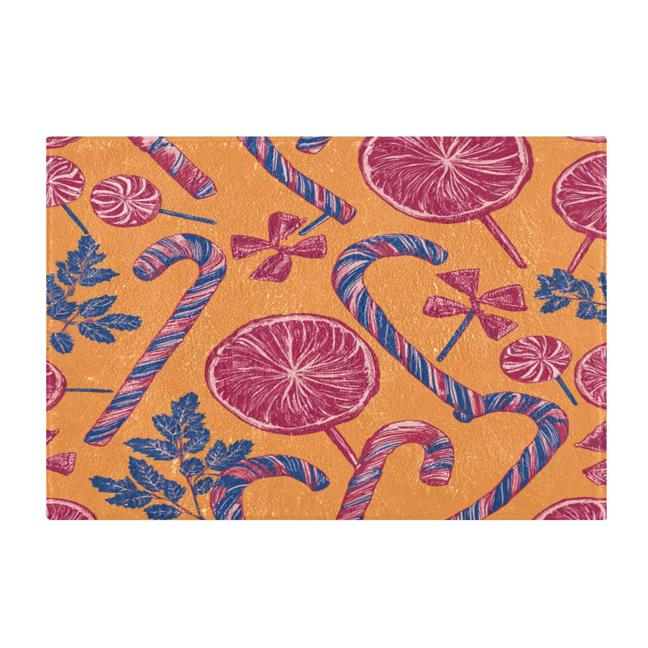 Bathroom Plush Absorbent Mat Single Square Pad 16x24Inches Bath Mat ...