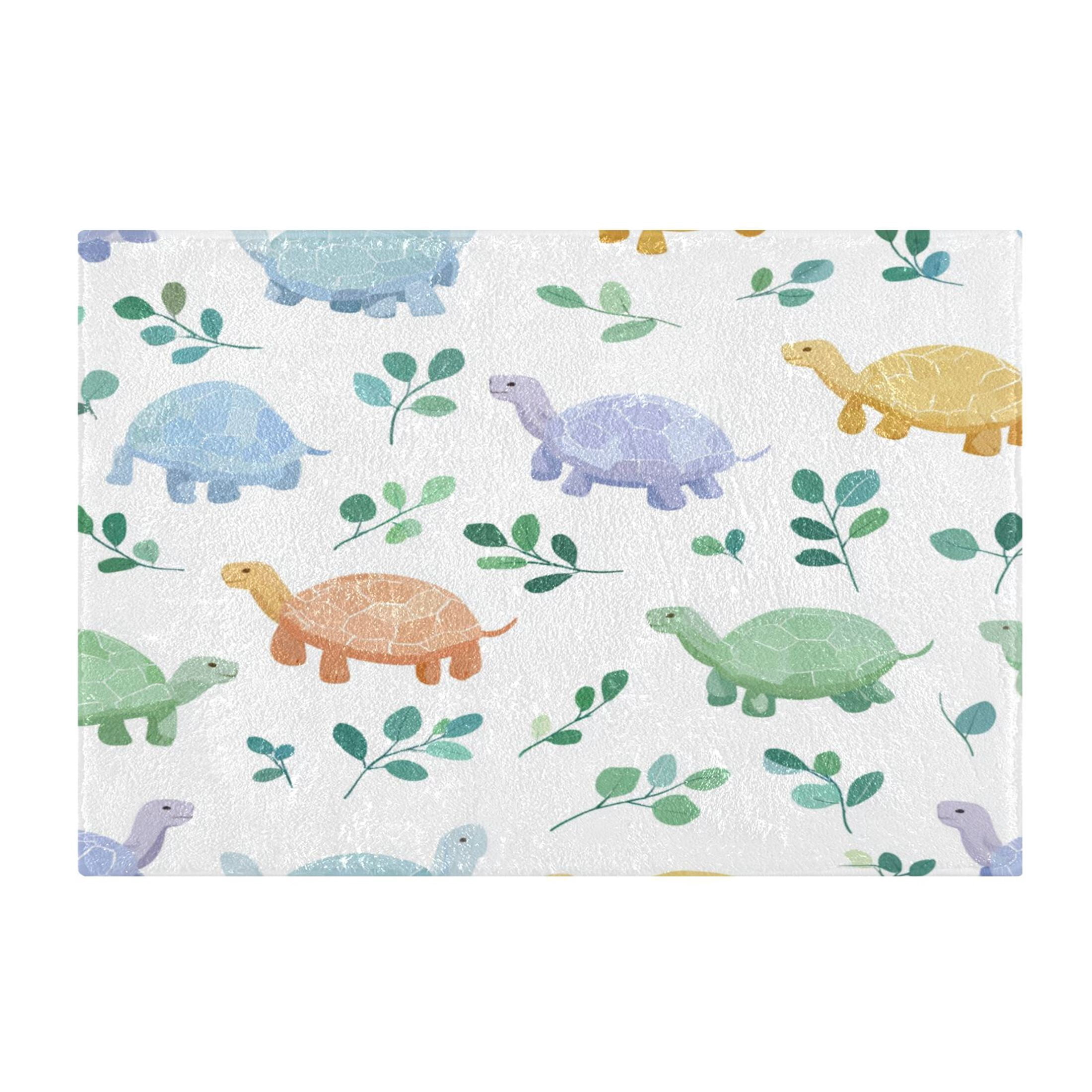 Bathroom Plush Absorbent Mat Single Square Pad 16x24Inches Bath Mat ...