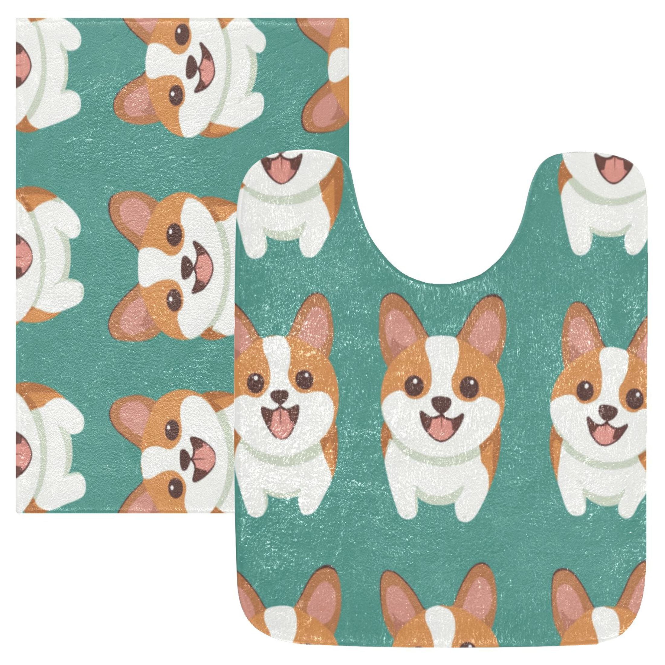 Bathroom Plush Absorbent Mat Single Square Pad 16x24Inches Bath Mat ...
