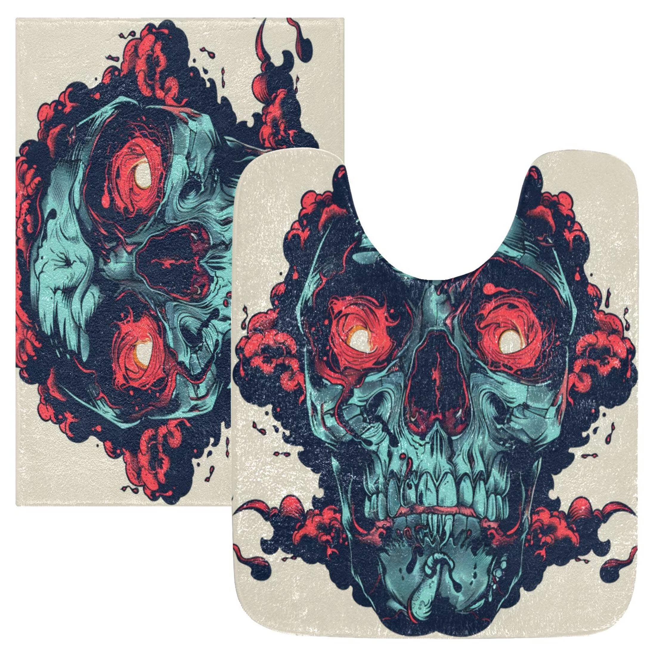 Bathroom Plush Absorbent Mat Single Square Pad 16x24Inches Bath Mat Fluffy Suitable For Bathroom ...