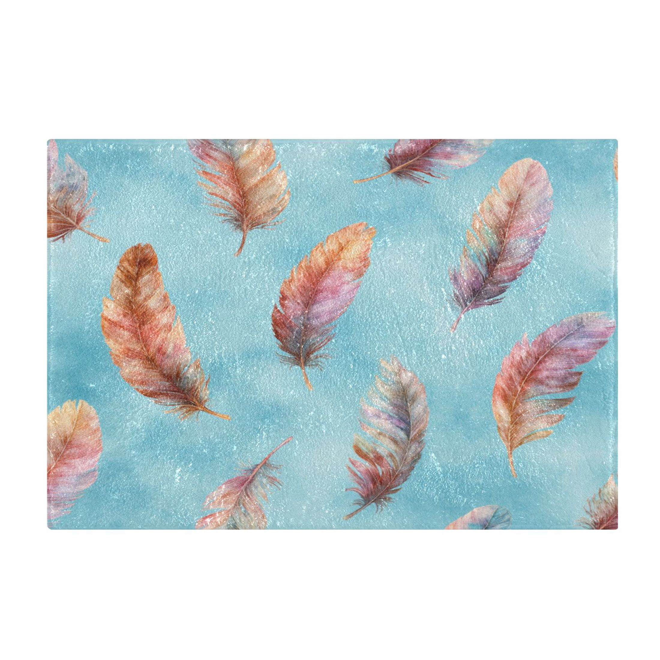 Bathroom Plush Absorbent Mat Single Square Pad 16x24Inches Bath Mat ...